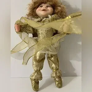 Holiday | Fairyelf Golden With Wings Poseable Incredible Detailed Face ...